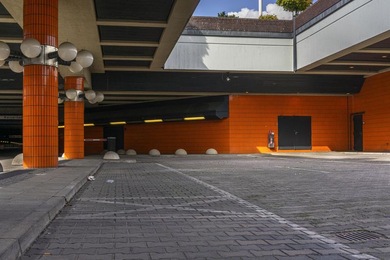Berlin Parking Garage with Urban Lights HDRi Maps and Backplates