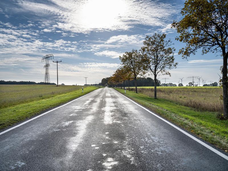 Berlin Road Landscape in Autumn HDRi Maps and Backplates