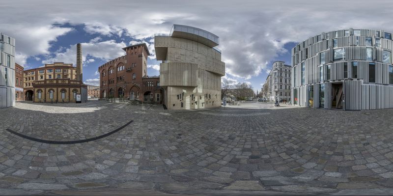 Berlin's Stone Buildings and Glass Blocks HDRi Maps and Backplates