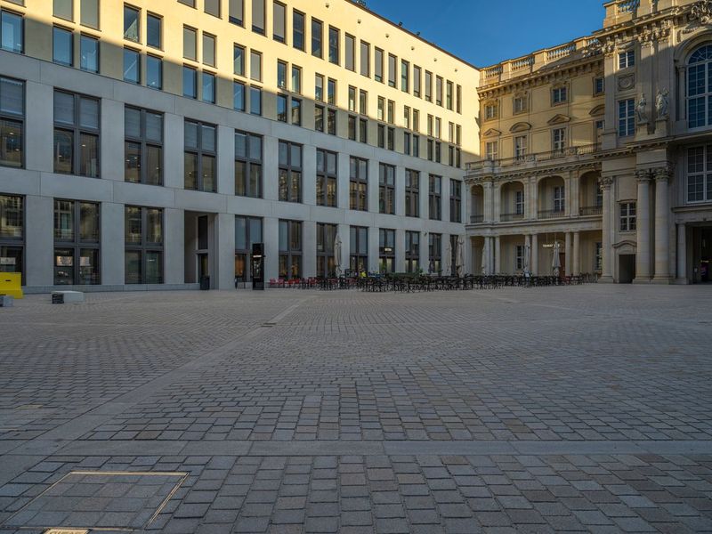 Berlin Urban Plaza Architecture HDRi Maps and Backplates