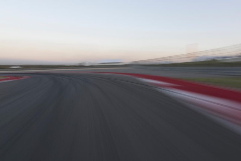 Blurred Racing Track at Dusk HDRi Maps and Backplates