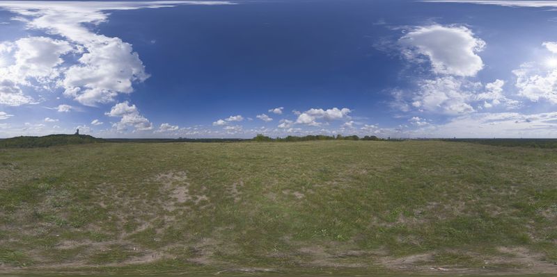 Brandenburg Germany Landscape with Greenery HDRi Maps and Backplates