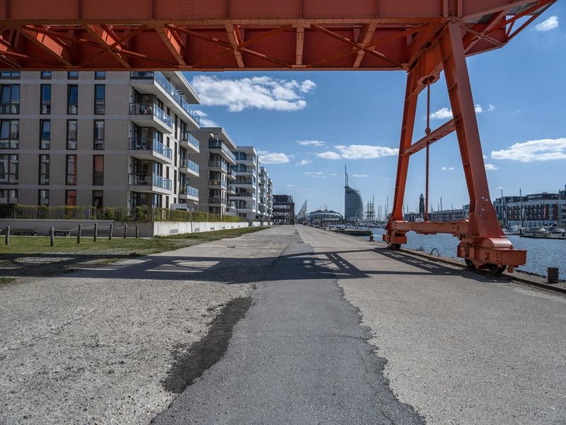 Bremen City Waterfront Bridge Architecture HDRi Maps and Backplates