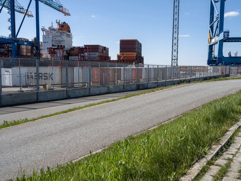 Bremen Harbor: A Day at the Container Port HDRi Maps and Backplates