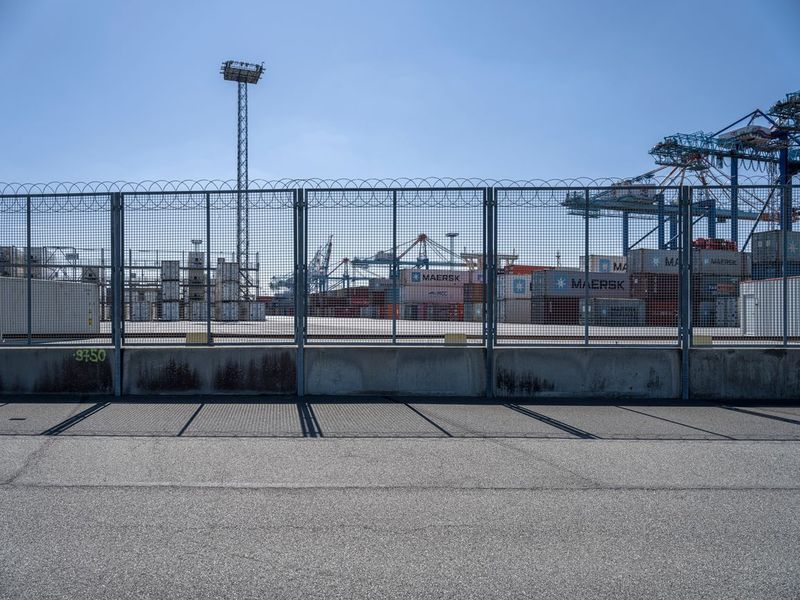 Bremen Harbor: Europe's Bustling Container Port HDRi Maps and Backplates