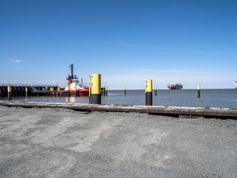 Bremen Industrial Landscape at Container Port HDRi Maps and Backplates