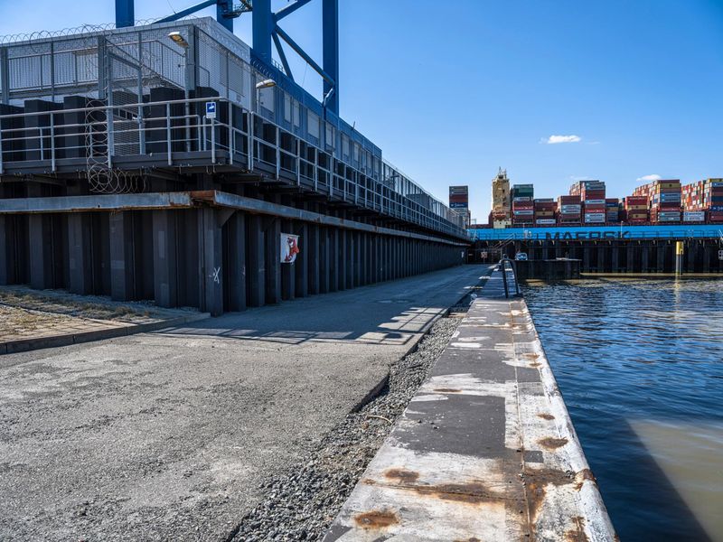 Bremerhafen, Germany: Container Port Harbor HDRi Maps and Backplates