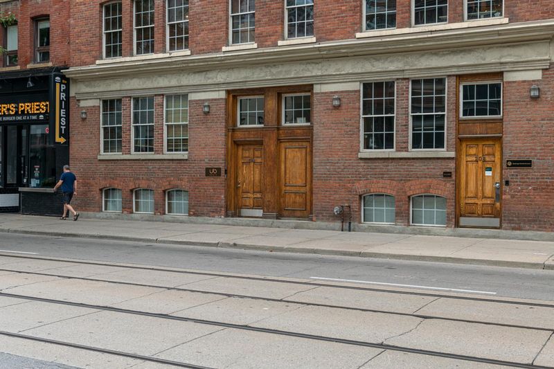Brick Buildings: Urban Design with Cafe Windows HDRi Maps and Backplates