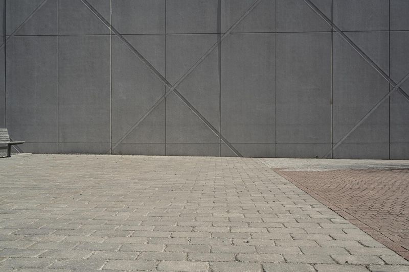 Brick Walkway in Front of Unfinished Building in Toronto, Canada