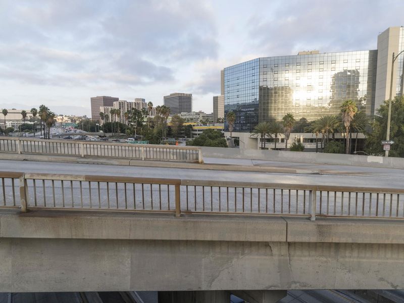 Bridge on Highway in Metropolitan Area HDRi Maps and Backplates