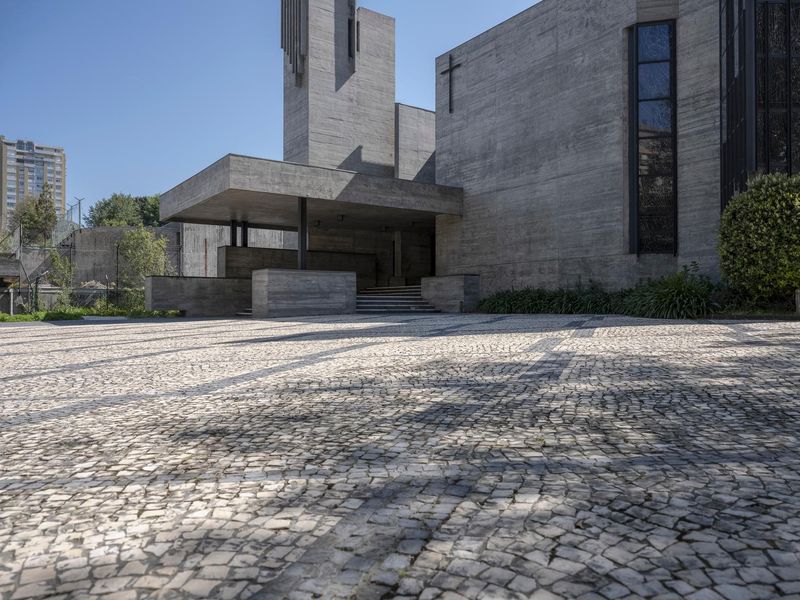 Brutalist Architecture in Porto Business District HDRi Maps and Backplates
