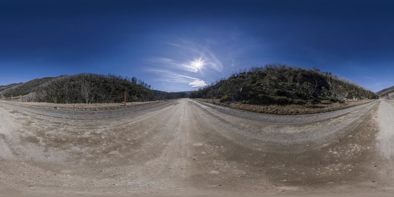 Scenic Landscape with Mountains and Trees HDRi Maps and Backplates