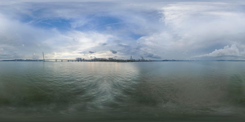 Awaiting the Afterglow in Shenzhen, China HDRi Maps and Backplates