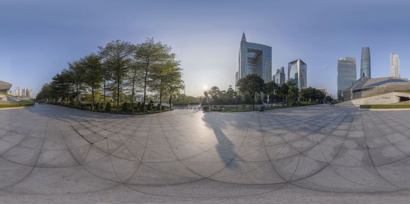 A Futuristic Urban Skyline in Guangzhou, China HDRi Maps and Backplates