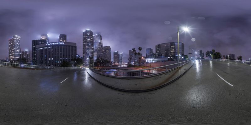 Nighttime Cityscape of Los Angeles, California, USA HDRi Maps and ...