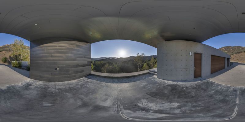 California Architecture: A Low-Slung Roof in Los Angeles HDRi Maps and ...