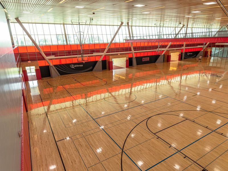 California Basketball Stadium: Aerial View HDRi Maps and Backplates