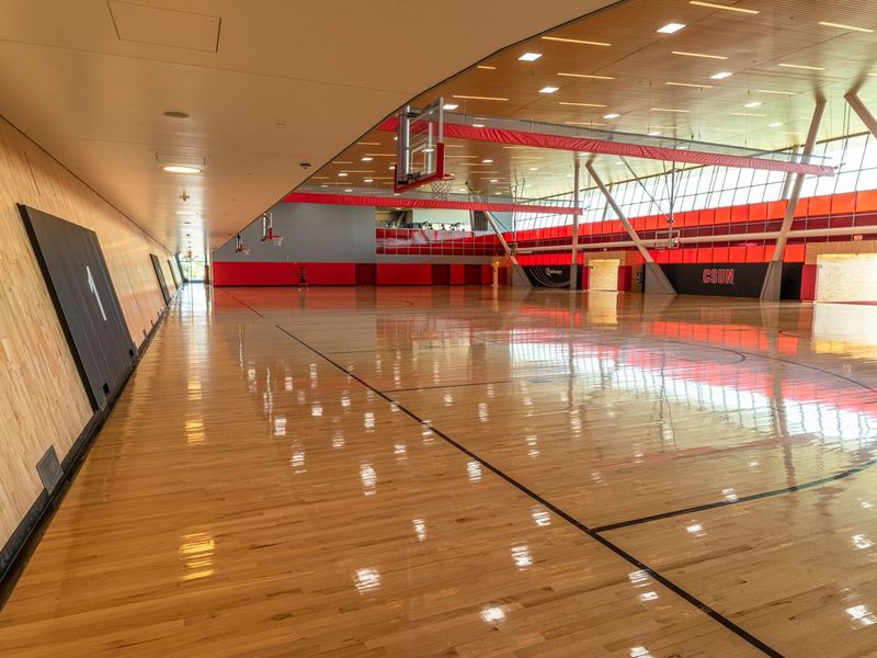 California Basketball Stadium with Red and Black Walls HDRi Maps and ...