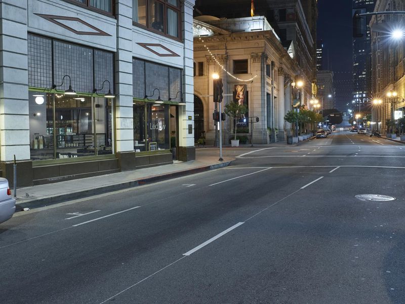 California City Road: Night Lights Illuminating the Streets HDRi Maps ...