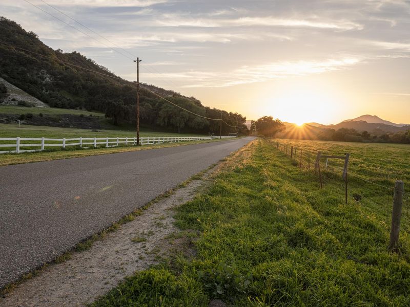 California Dawn: A Road Through Rural Landscape HDRi Maps and Backplates