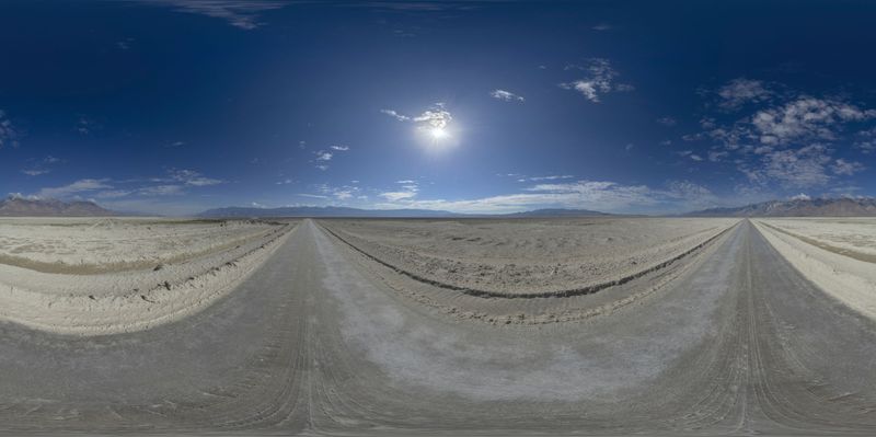 California Desert: A 360-Degree View Through a Fish-Eye Lens HDRi Maps ...