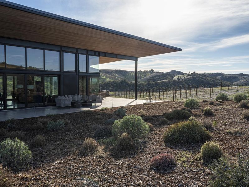 Grass Building Property in California HDRi Maps and Backplates