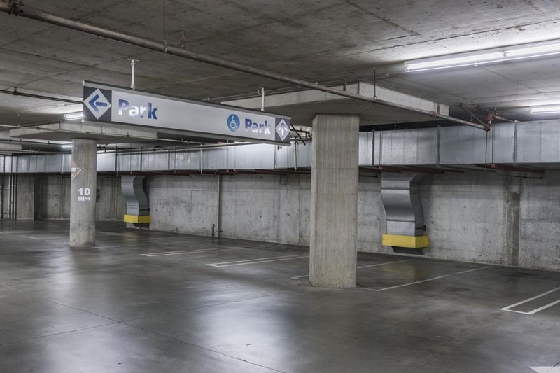 California High Rise Concrete Parking Building HDRi Maps and Backplates