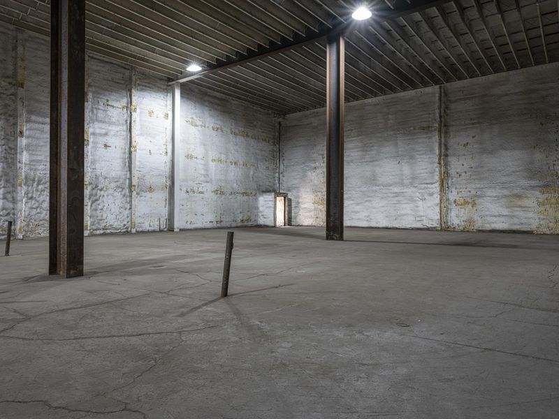 Industrial Building in California: Open Space and Raw Materials HDRi ...
