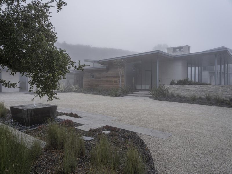 California Modern Architecture in a Foggy Residential Area - HDRi Maps ...
