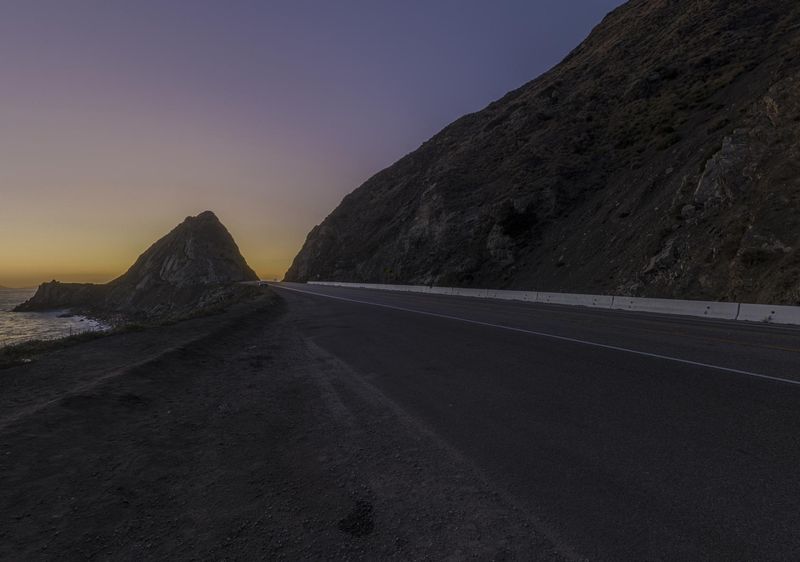 California Night on Coastal Road with Mountain Views HDRi Maps and ...