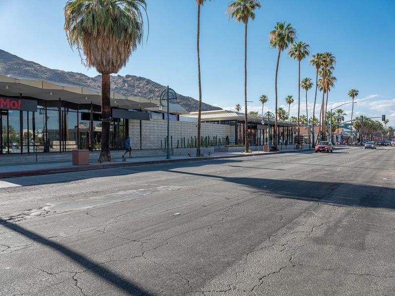 California Palm Trees and Mid-Century Storefronts HDRi Maps and Backplates