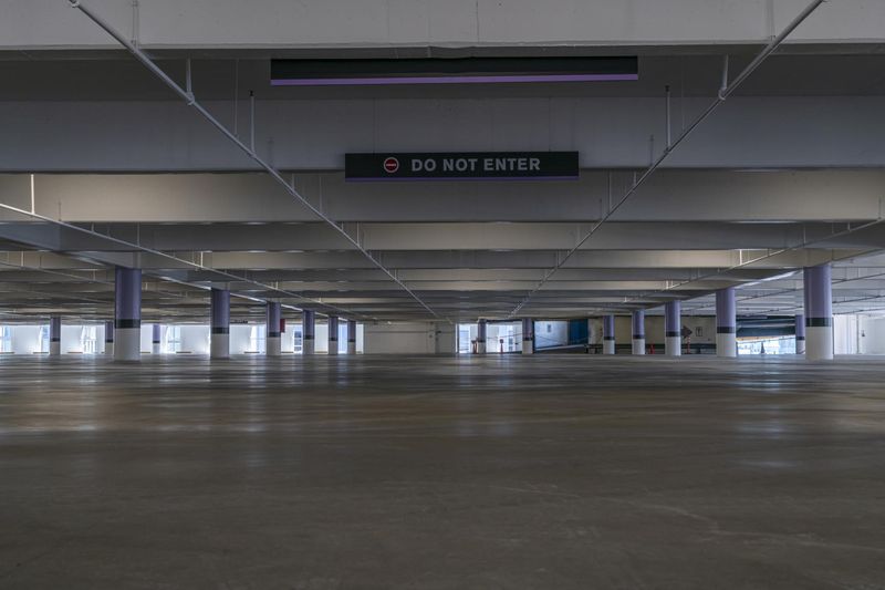 California Parking Deck Open Space Ceiling HDRi Maps and Backplates