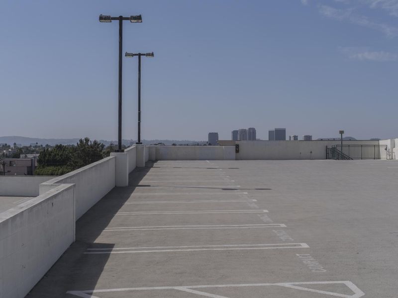 Parking Lots in California: Open Spaces with Tree Lined Surfaces HDRi ...