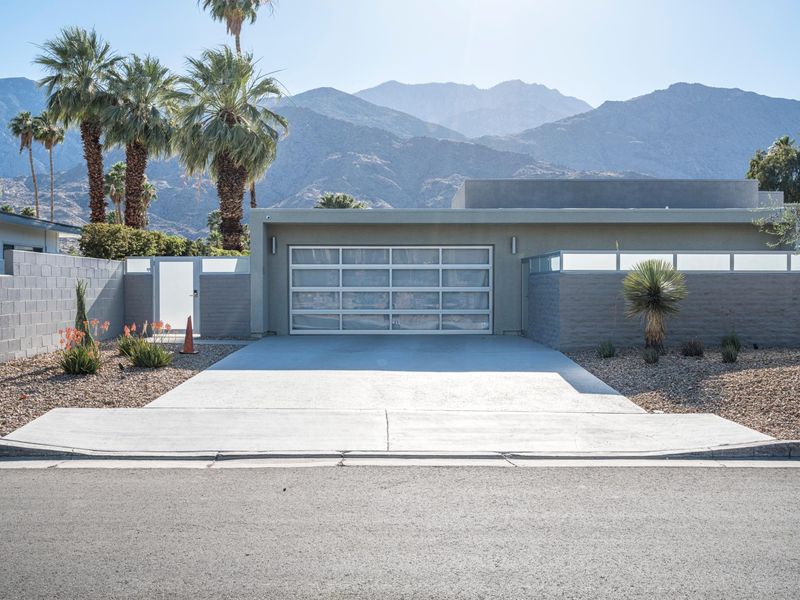 Residential House in California: A Straight Down the Road View - HDRi ...