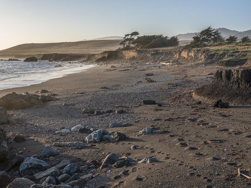 California Rocky Beach Coastal Landscape HDRi Maps and Backplates