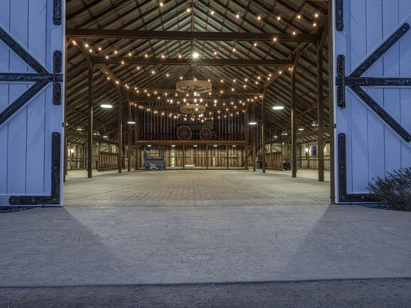 California Rural Night in Barn Interior HDRi Maps and Backplates