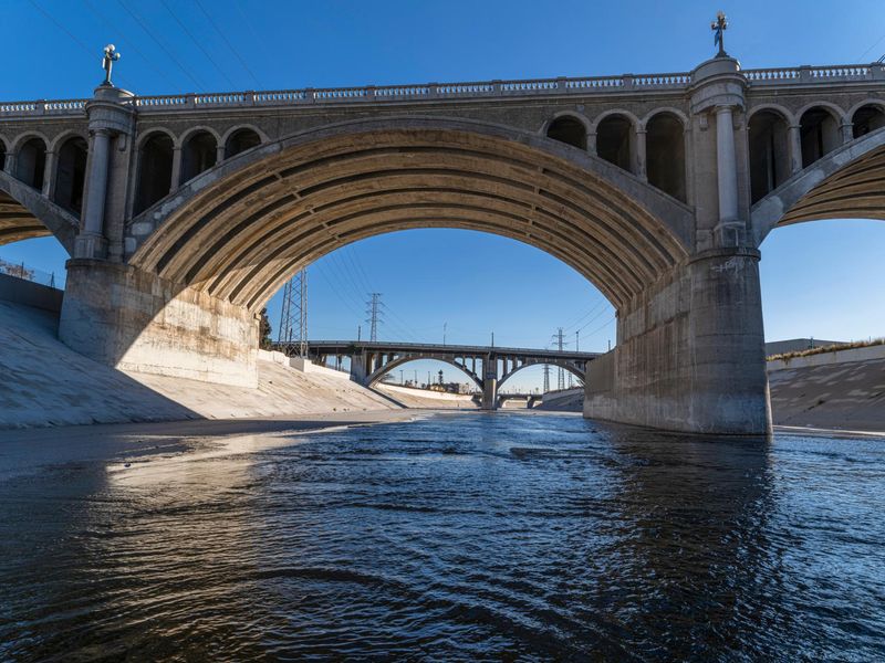 California Suburb Concrete Bridge Underpass HDRi Maps and Backplates