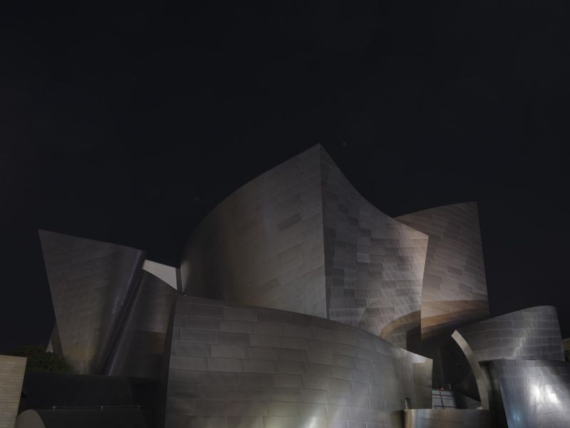 California Urban Building: A Futuristic Light Show HDRi Maps and Backplates
