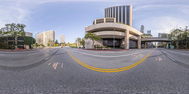 California's Urban Metropolis: High-Rise Building in Downtown Los ...