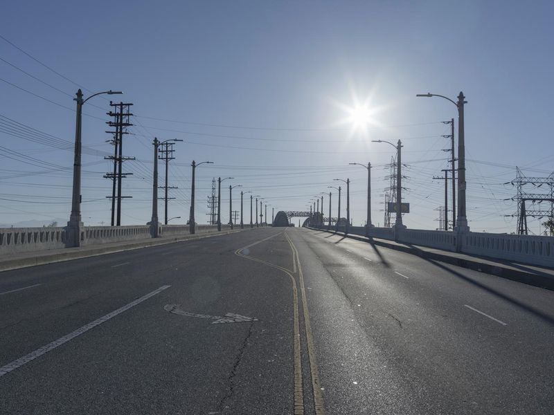 California Urban Skyline: Sun Visible HDRi Maps and Backplates