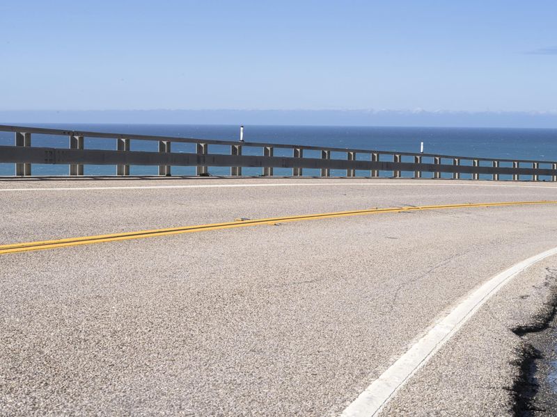 Coastal Road in California, USA: A Tranquil Ride Under a Clear Sky HDRi ...