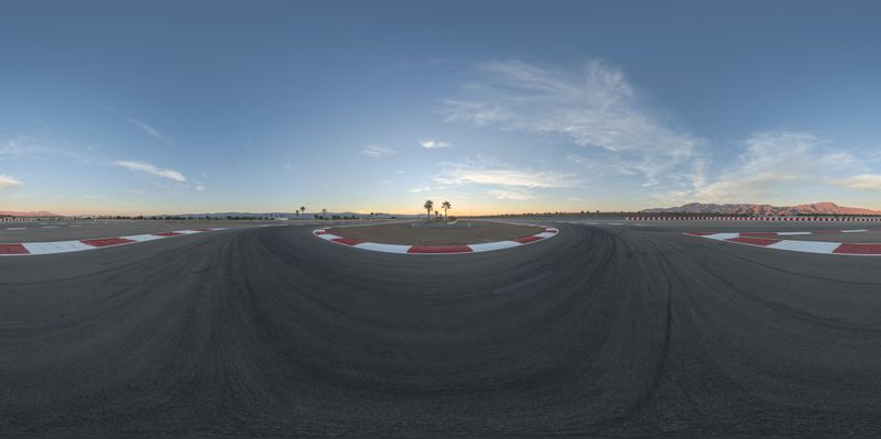 California, USA: Morning Sunshine at the Race Track HDRi Maps and ...