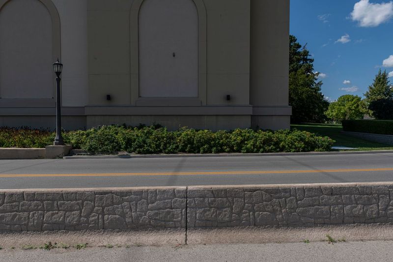 Canada Street with Bricked Median, Empty Building and Trees HDRi Maps ...