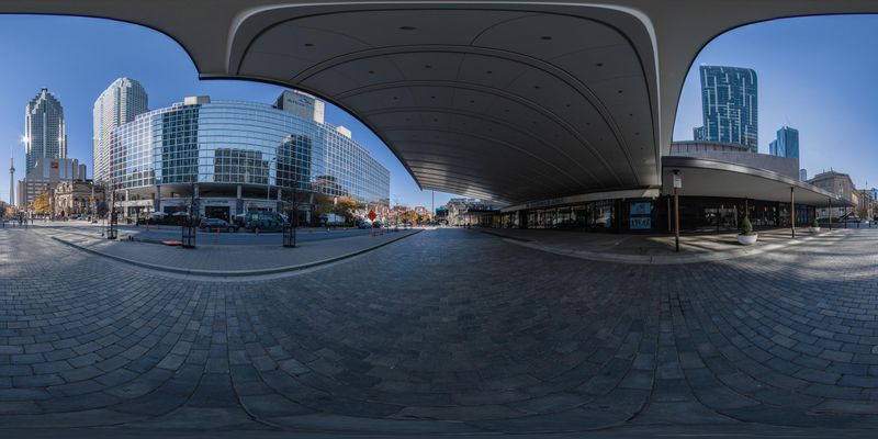 Canada's Metropolis: A Mix of Residential and Commercial Buildings with ...