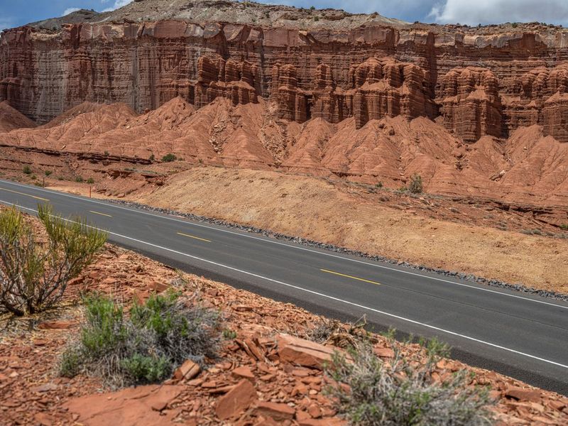 Capitol Reef Road in USA: Driving Through Clouds and Nature - HDRi Maps ...