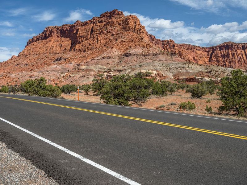 Capitol Reef, USA: Road Travel Through Stunning Landscape HDRi Maps and ...