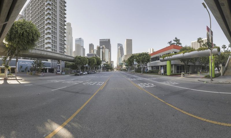 Urban Skyline in a Metropolitan City HDRi Maps and Backplates