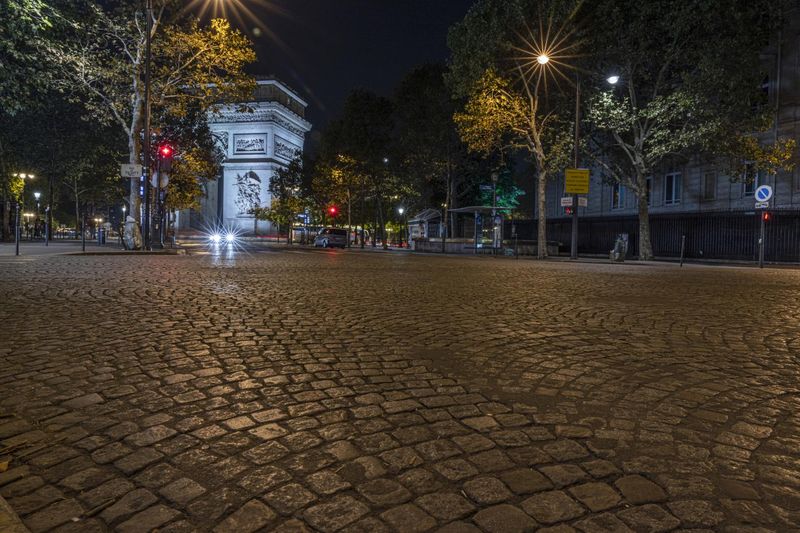 Night View of Classic Architecture in Paris, France HDRi Maps and ...