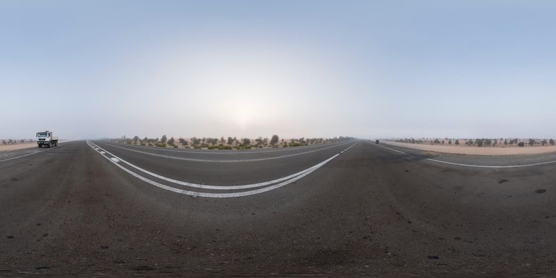 The Dawn in Liwa Desert, United Arab Emirates HDRi Maps and Backplates