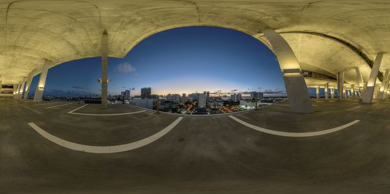 A Dawn in Miami Beach HDRi Maps and Backplates